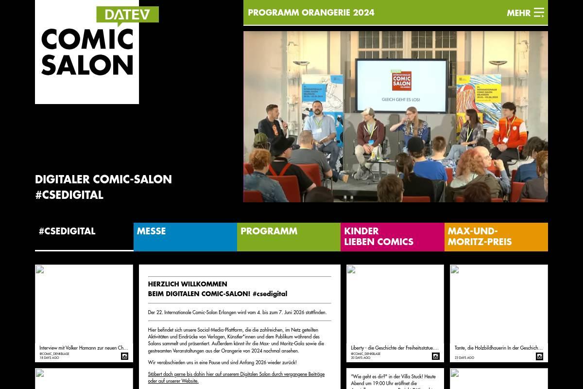 Der Digitale Comic-Salon - Plattform für die Comic-Szene | FlypSite